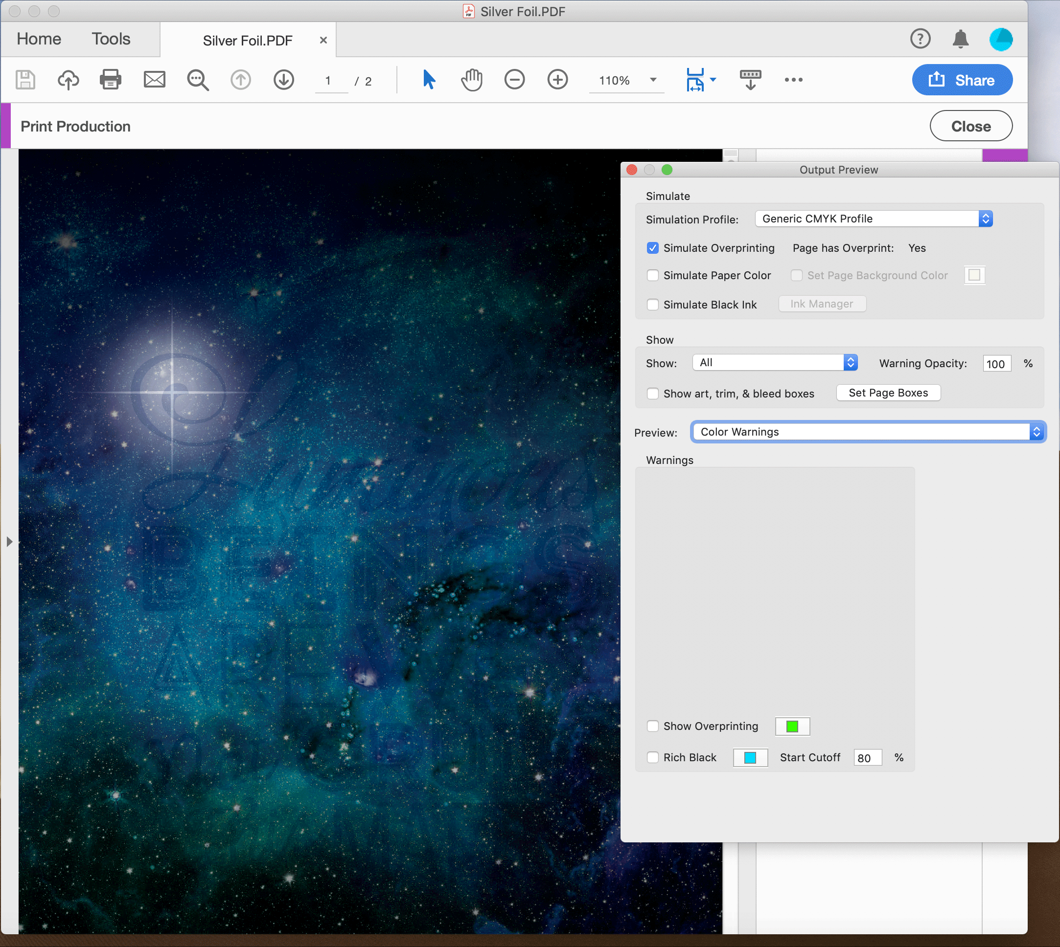 Checking Colours, Ink levels & Overprint | We Are Stirling